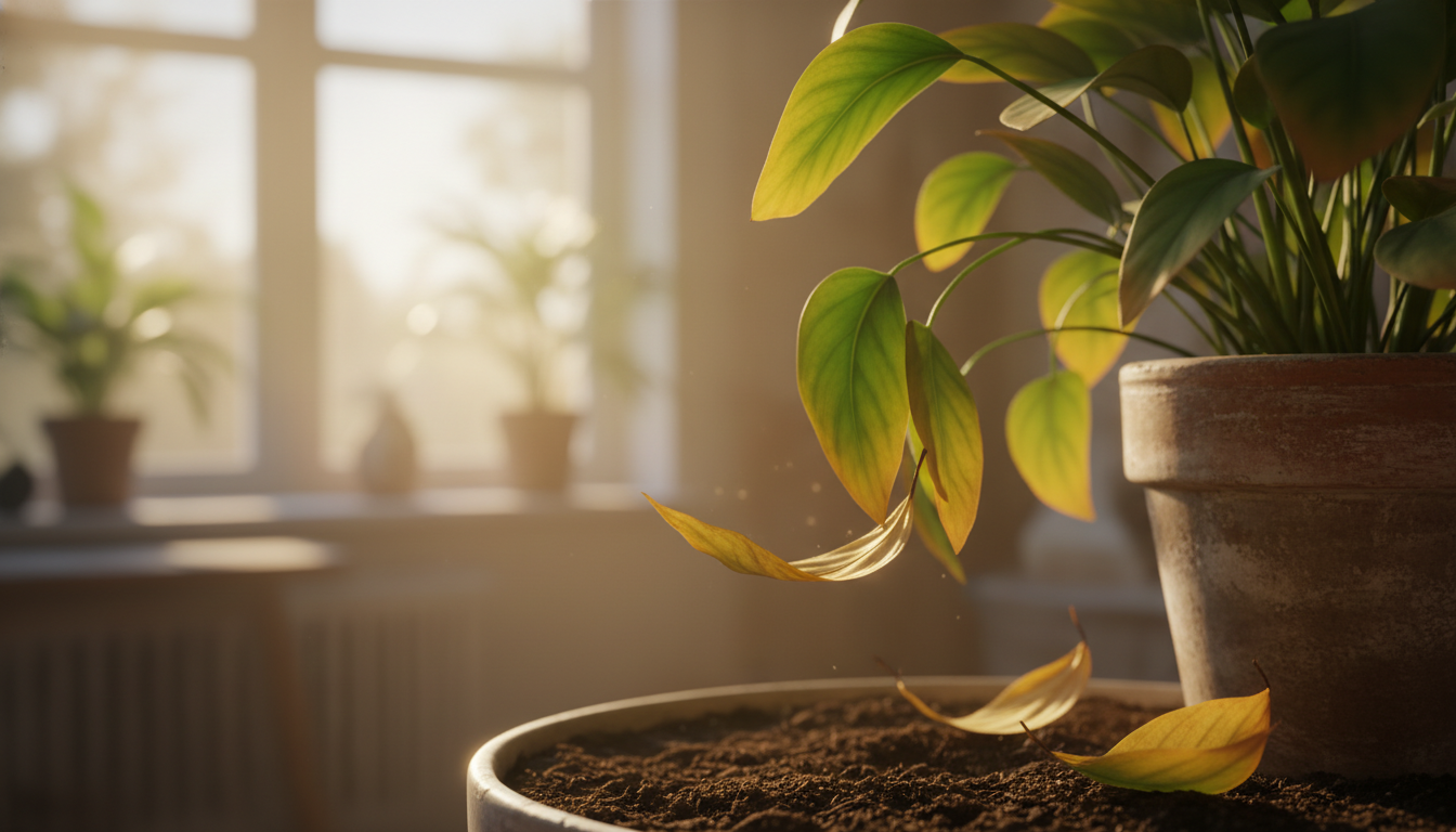 Planta com folhas caindo? 7 causas comuns e como salvar a sua
